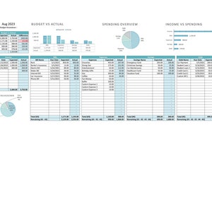 Beginner Monthly Budget Spreadsheet Simple Excel Budget Planner ...