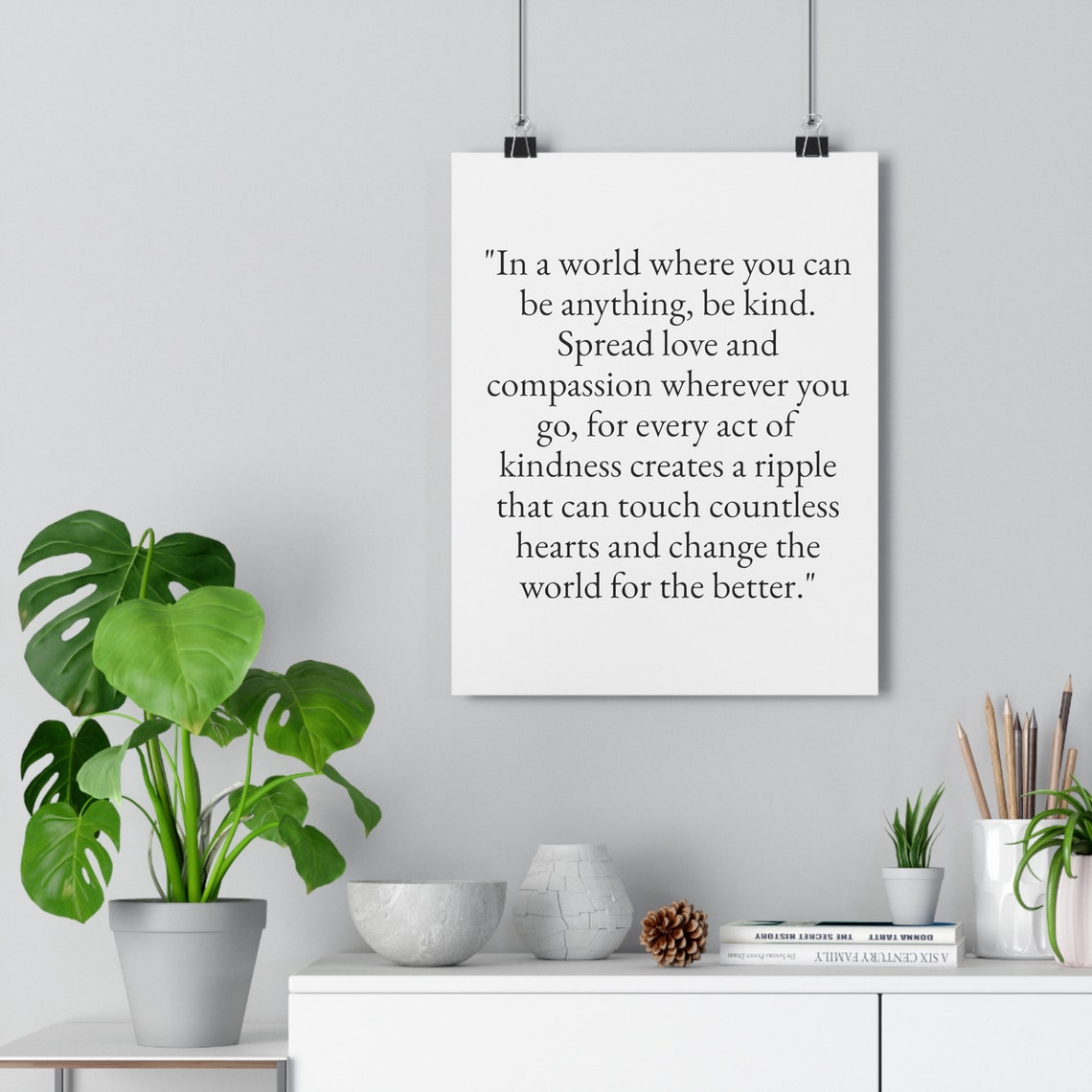 Kindness Motivational Poster Print Quote - Etsy