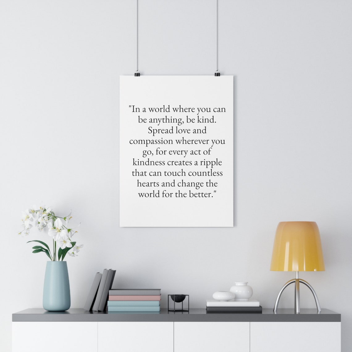 Kindness Motivational Poster Print Quote - Etsy