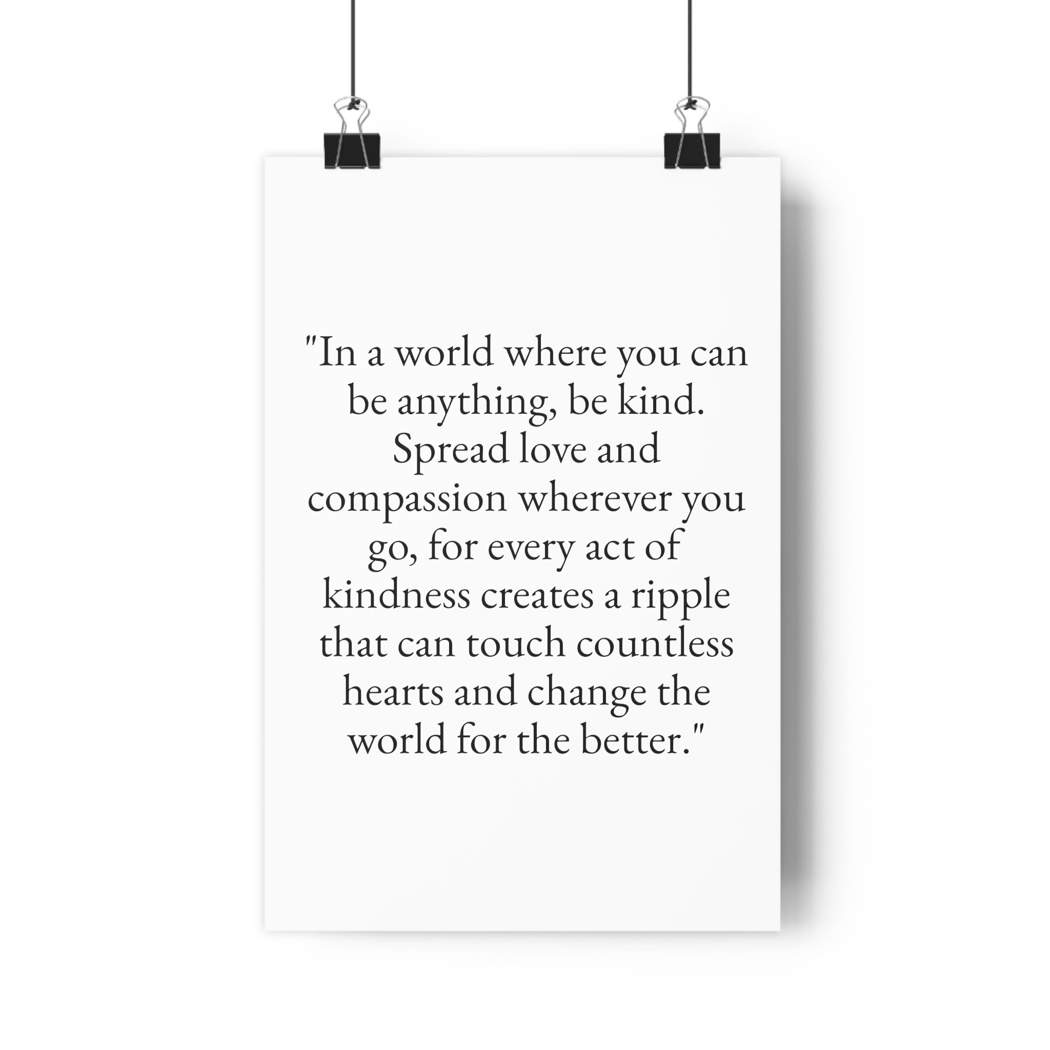 Kindness Motivational Poster Print Quote - Etsy