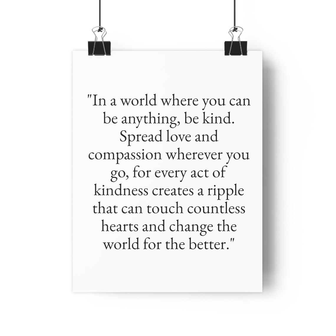 Kindness Motivational Poster Print Quote - Etsy