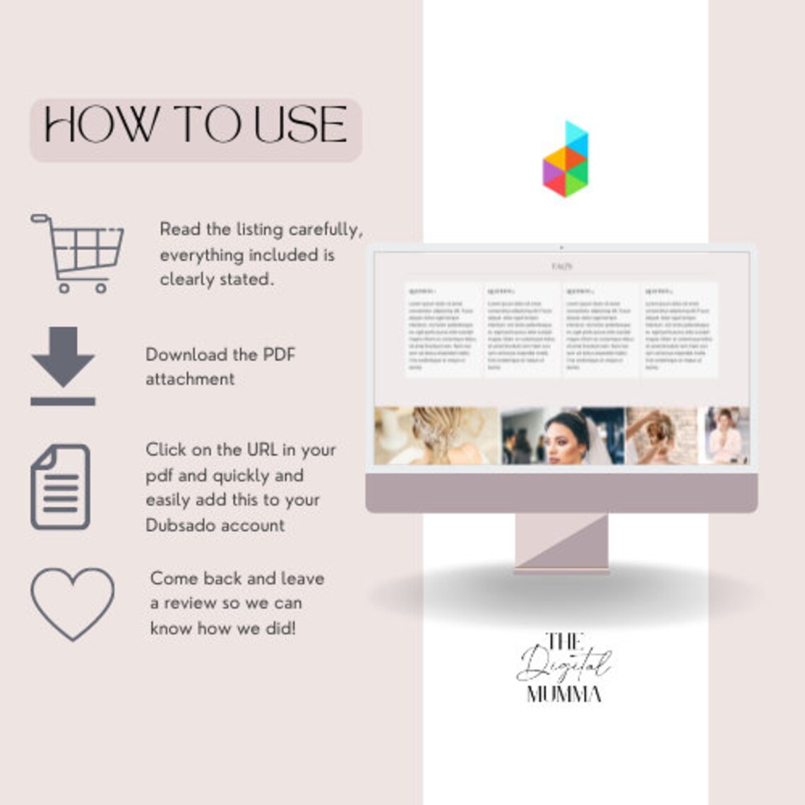 Feminine Dubsado Proposal Template for Bridal Hair Stylists Make up ...