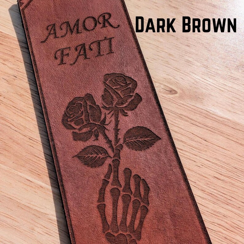 Stoic Leather Bookmark Marcus Aurelius Bookmark Gift for Book Lovers ...