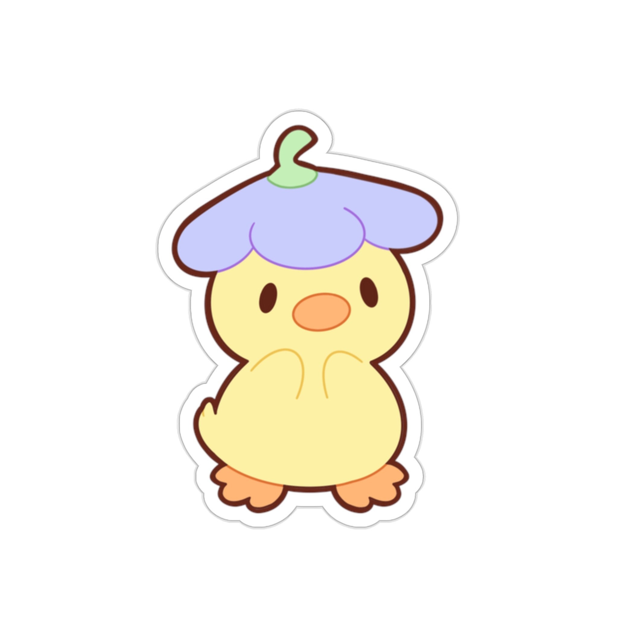 Duck Flower Hat Sticker Duck Sticker, Flower Sticker, Cute Sticker ...