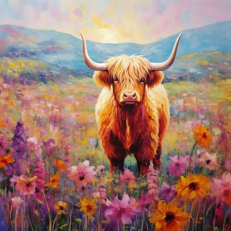 Cow Poster - Etsy
