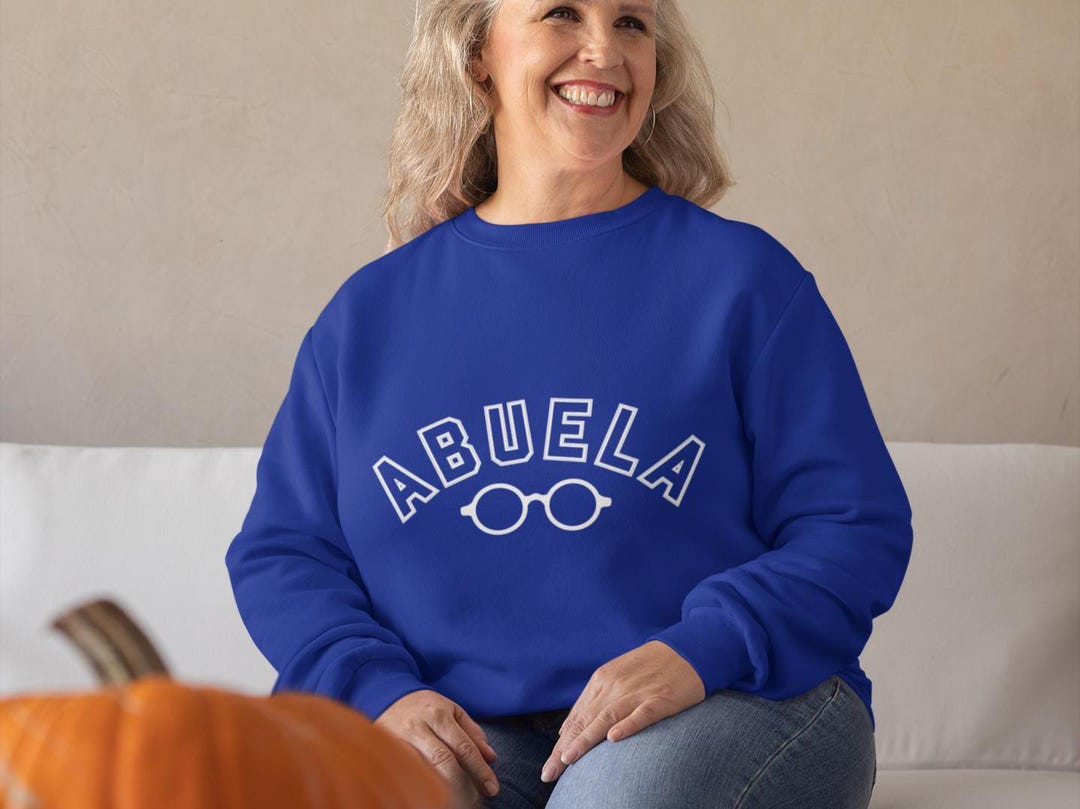 Sweatshirt for Abuela Cute Spanish Grandma Crewneck Grandmother Sweater ...