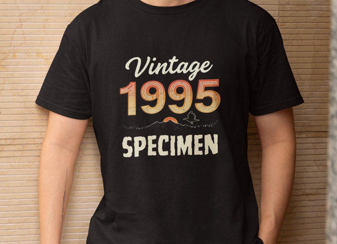 Vintage 1995 Specimen Birthday Unisex T-shirt, Retro Graphic Tee, 90s ...