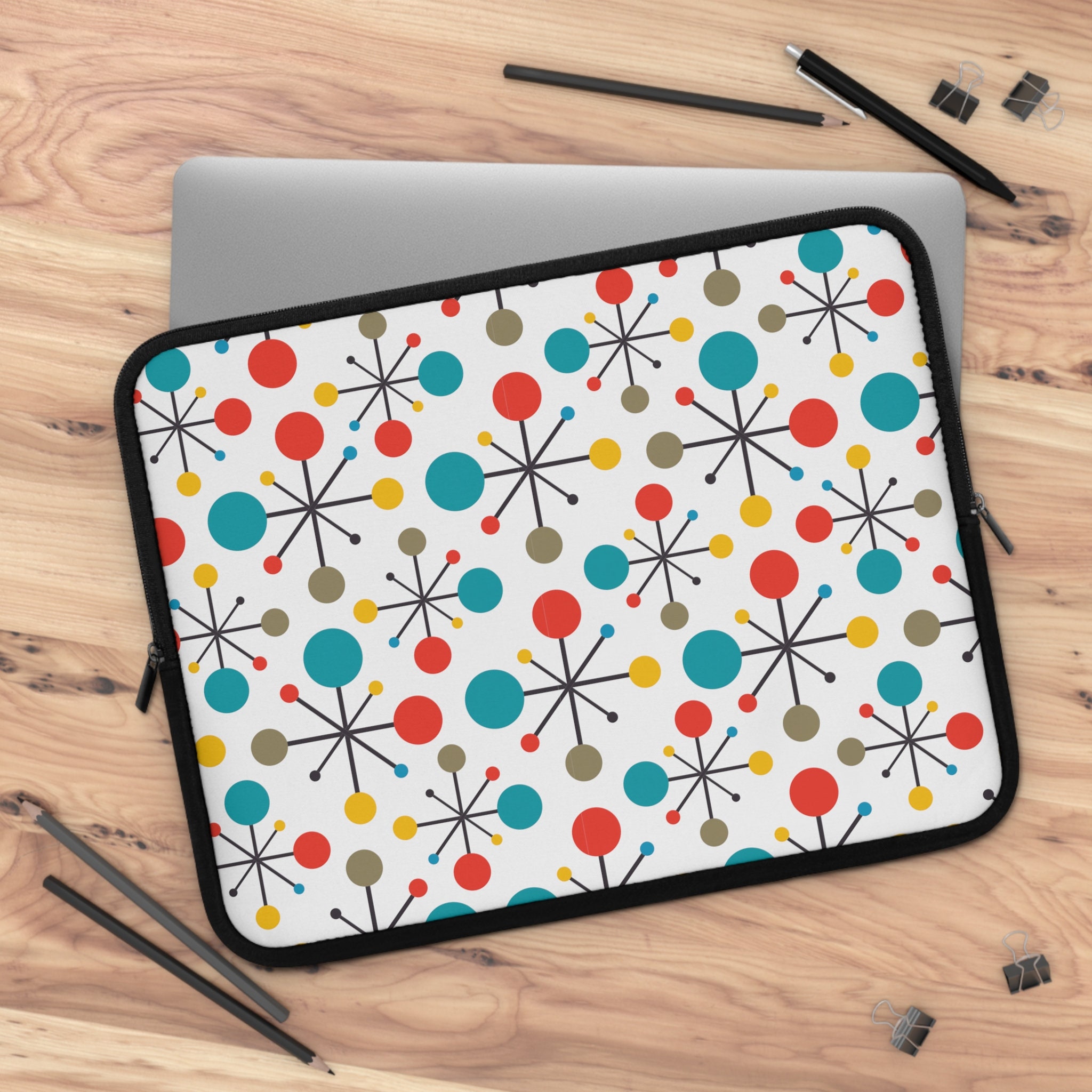 Laptop Sleeve in 1960s Retro Space Age Pattern! - Etsy