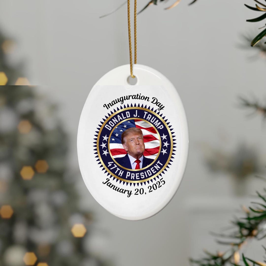 Donald Trump Inauguration Ceramic Ornaments, 1-side Print - Etsy UK