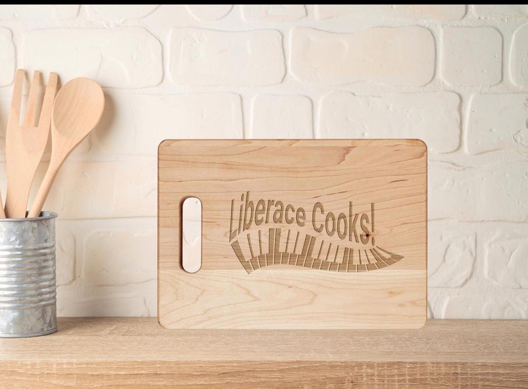 Liberace Cooks! Maple Cutting Board - Etsy