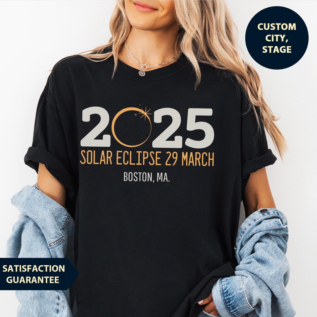 Custom Partial Solar Eclipse 2025 Shirt, Eclipse Shirt, Total Solar ...