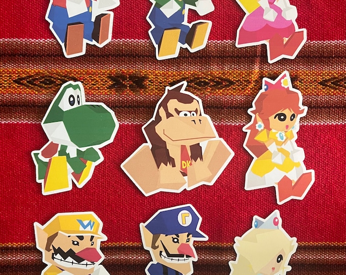 Mario Party N64 Sticker Pack - Etsy