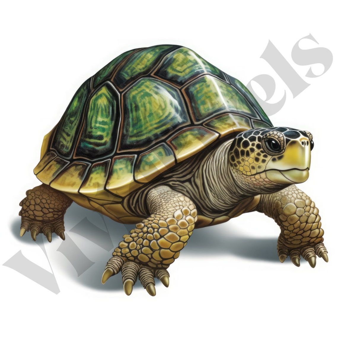 70 Colorful Turtles PNG Clipart, Watercolor Turtle Clip Art, Cute ...