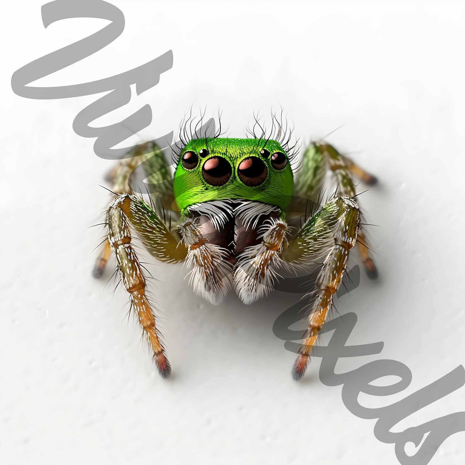 50 Colorful Jumping Spider PNG Clipart, Watercolor Spider Clip Art ...