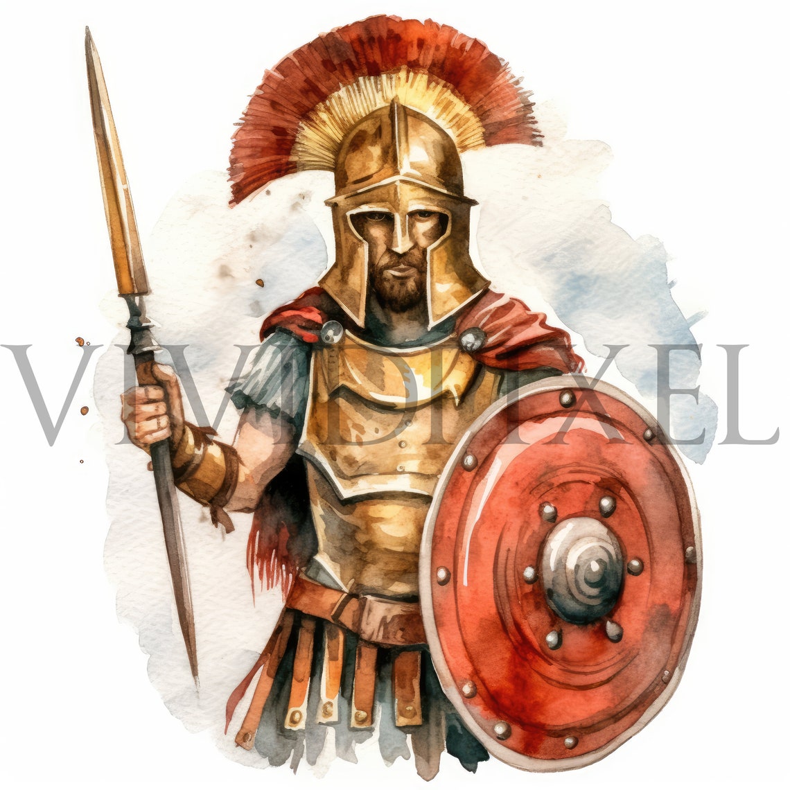 40 PNG Watercolor Soldiers Ancient Rome Clipart, Ancient Rome Army Png ...