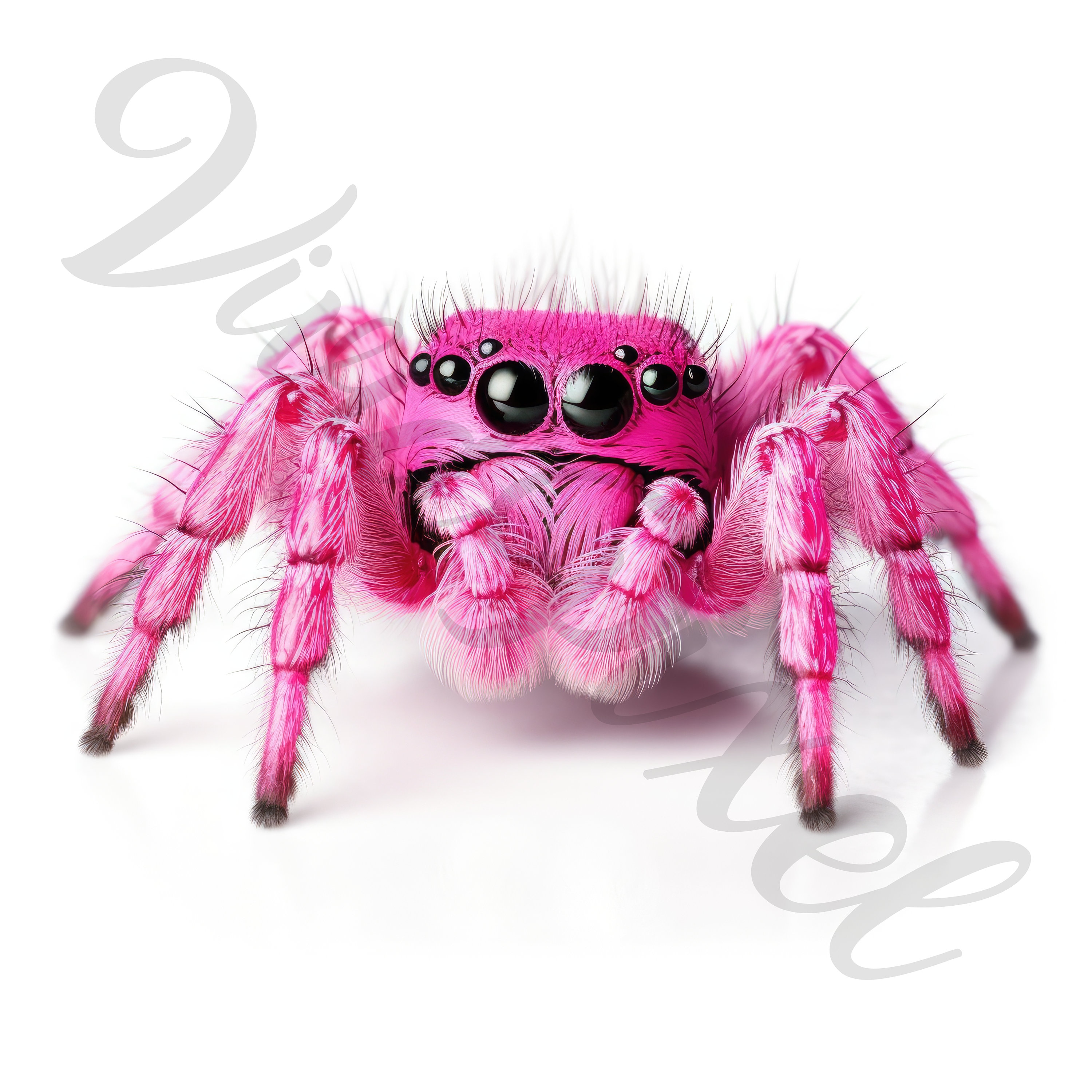 60 Colorful Jumping Spider PNG Clipart, Watercolor Spider Clip Art ...