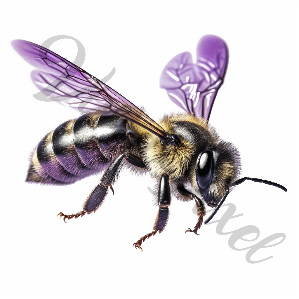 51 Realistic Honey Bee Clipart, Realistic Colorful Bee, Yellow Red ...