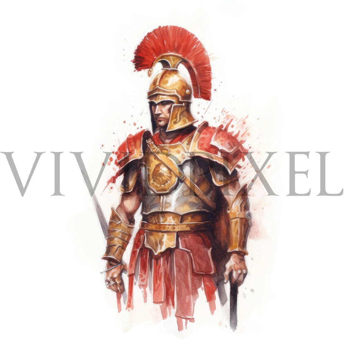 40 PNG Watercolor Soldiers Ancient Rome Clipart, Ancient Rome Army Png ...