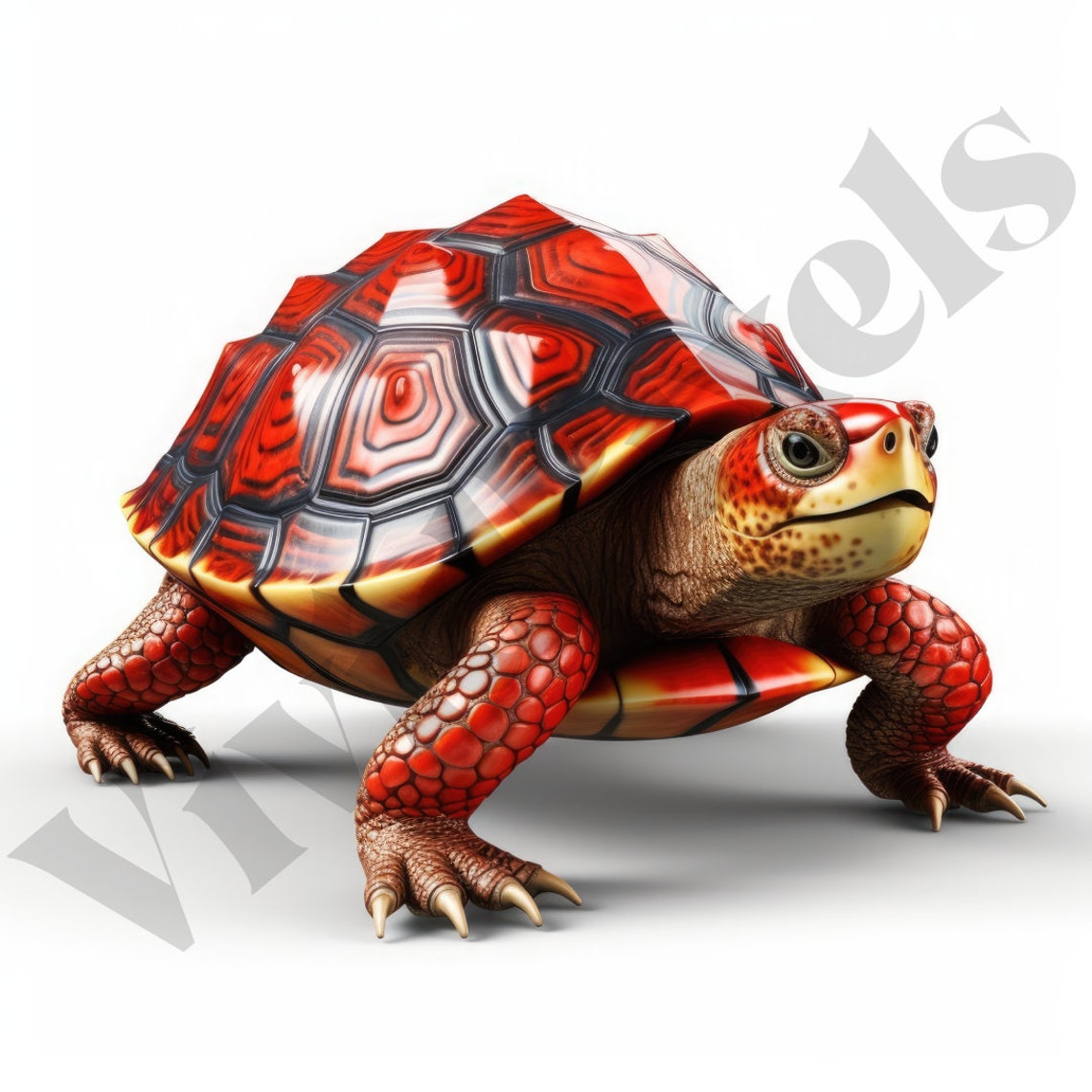 70 Colorful Turtles PNG Clipart, Watercolor Turtle Clip Art, Cute ...