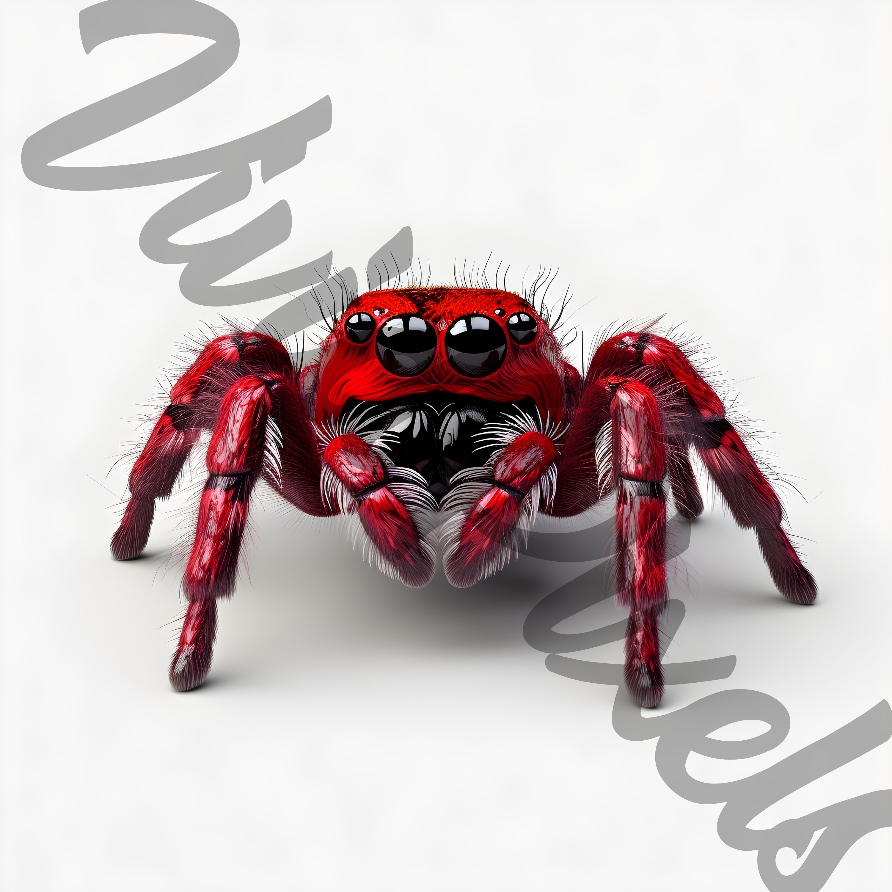 50 Colorful Jumping Spider PNG Clipart, Watercolor Spider Clip Art ...