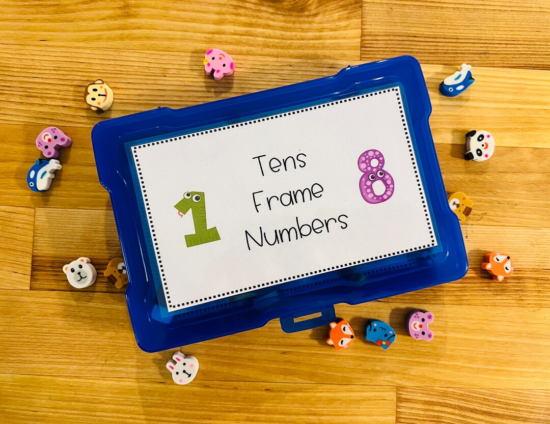 Tens Frame Task Box Kindergarten Counting Task Box Homeschool First ...