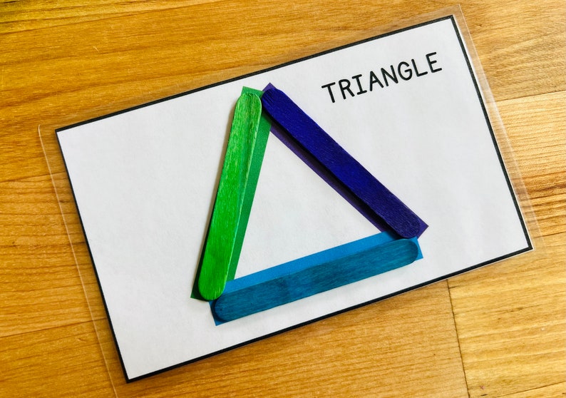 Popsicle Stick Patterns Task Box Patterns and Shapes Special Education ...