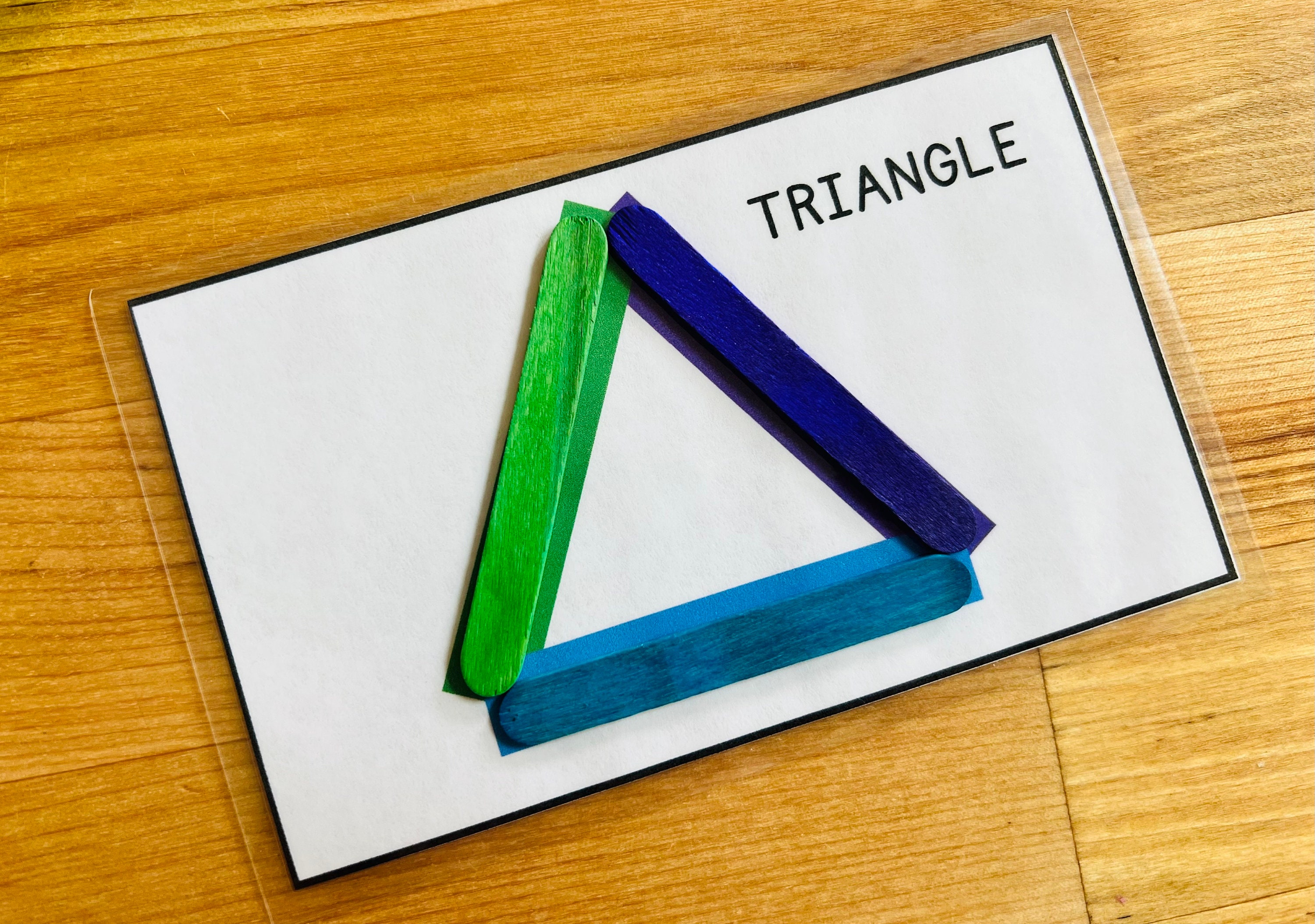 Popsicle Stick Patterns Task Box Patterns and Shapes Special Education ...