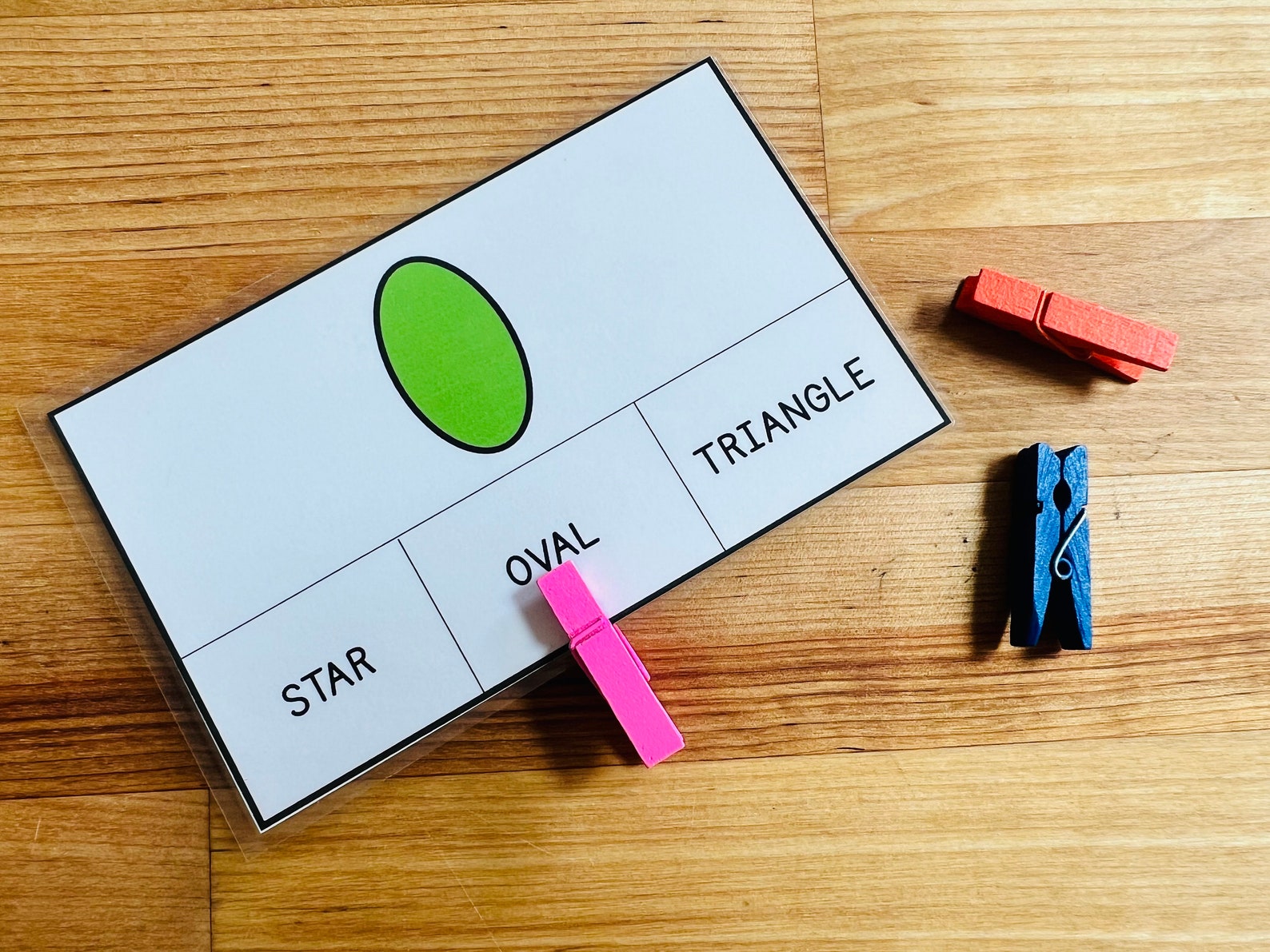 Shape Matching Task Box: Preschool Special Education Activity - Etsy