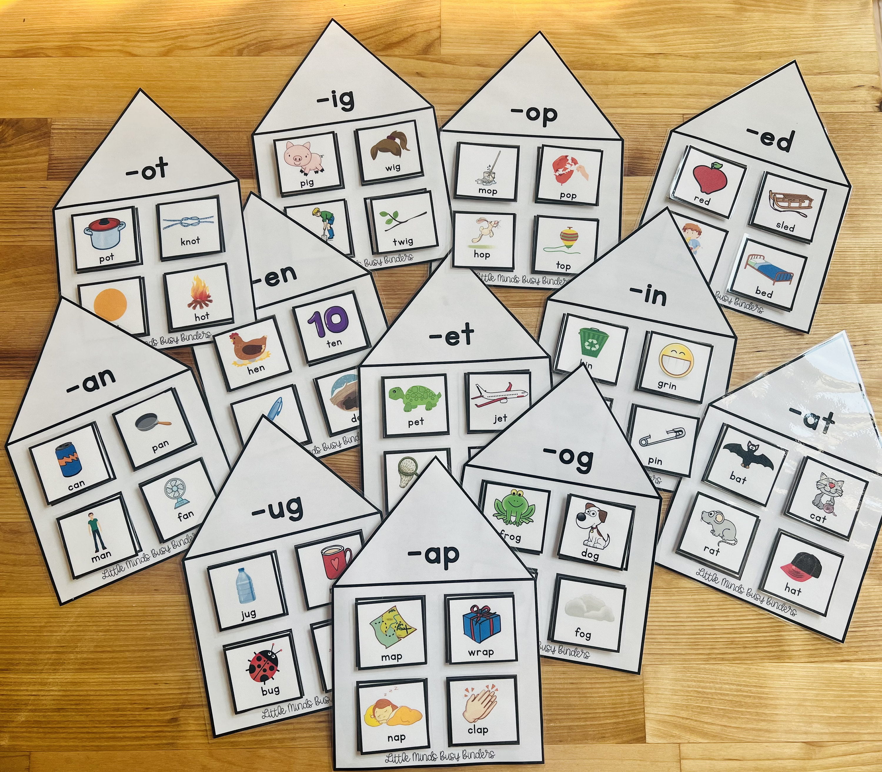 Word Family Digital Download, Phonics, Rhyming, CVC, Homeschool ...