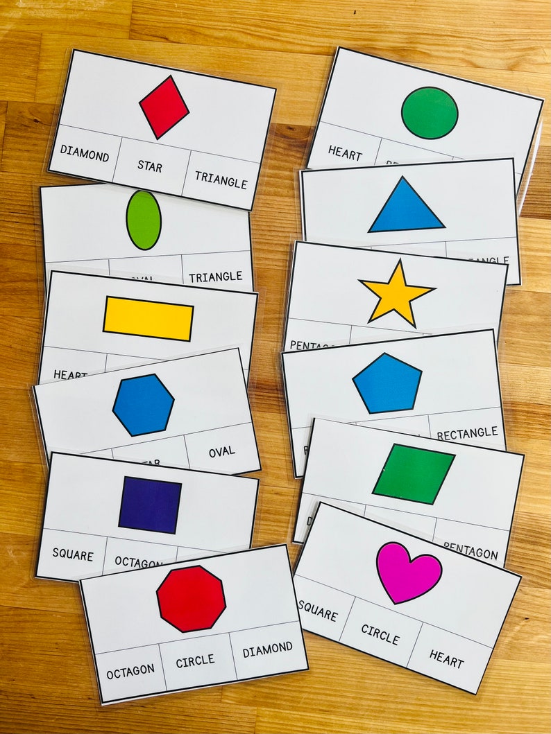 Basic Shapes Match Task Box Shape Matching Preschool Shapes Special ...