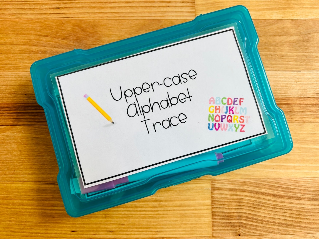 Uppercase Alphabet Tracing Task Box Letter Tracing Alphabet Tracing ...