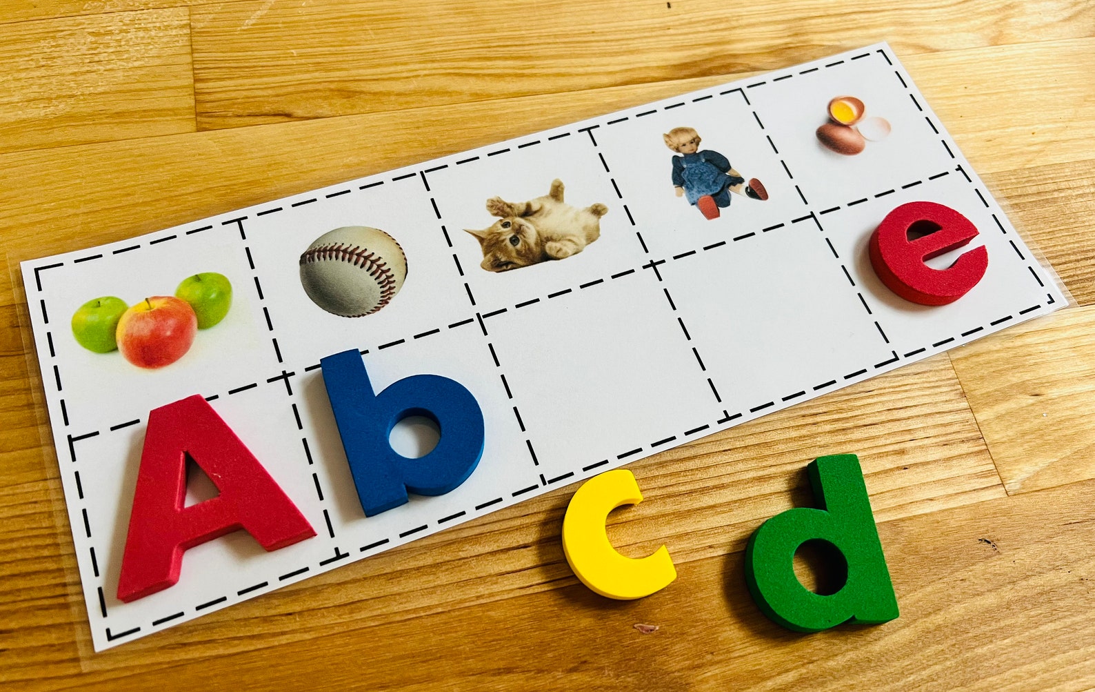 Beginning Sounds Letter Matching Cards, Letter Sounds, Matching ...