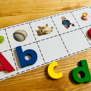 Beginning Sounds Letter Matching Cards - Etsy