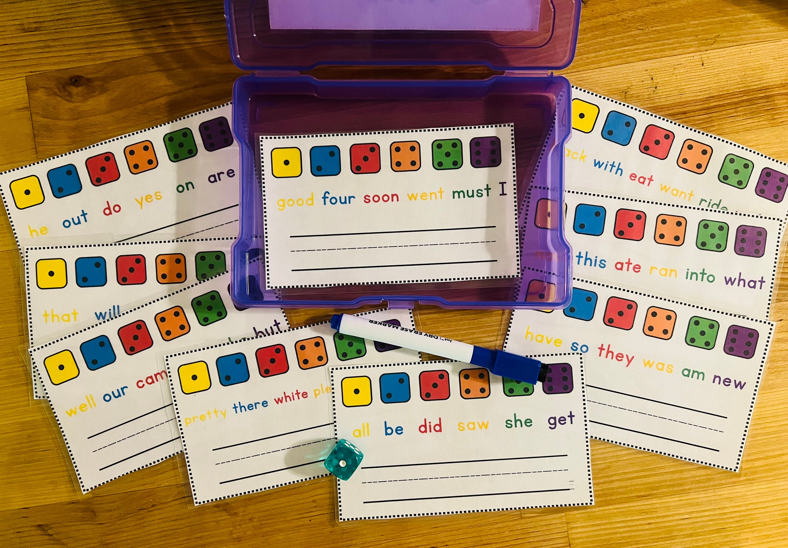 Roll and Write Sight Words Kindergarten, Dolch Sight Words, Sight Word ...