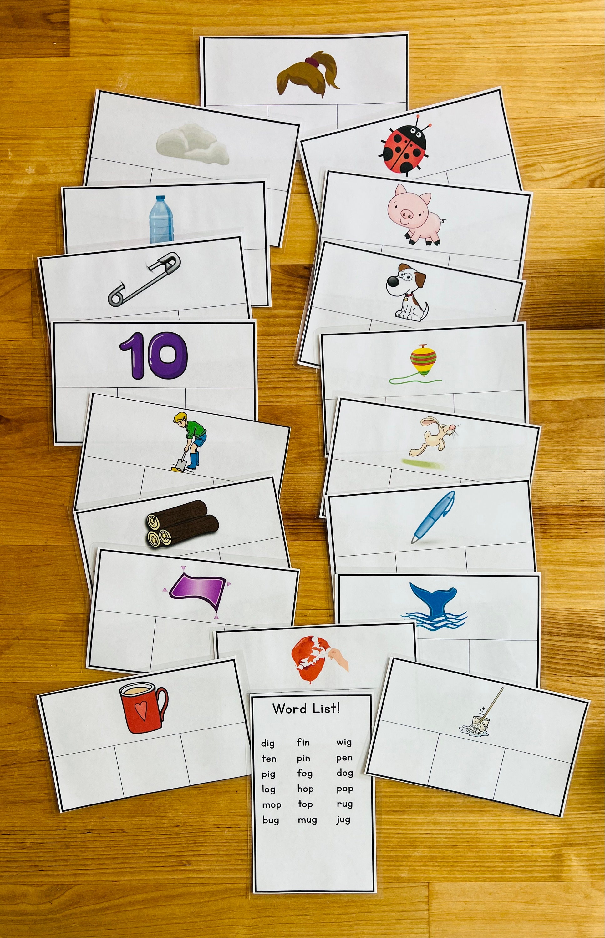 CVC Word Building Task Box: Early Literacy Learning - Etsy