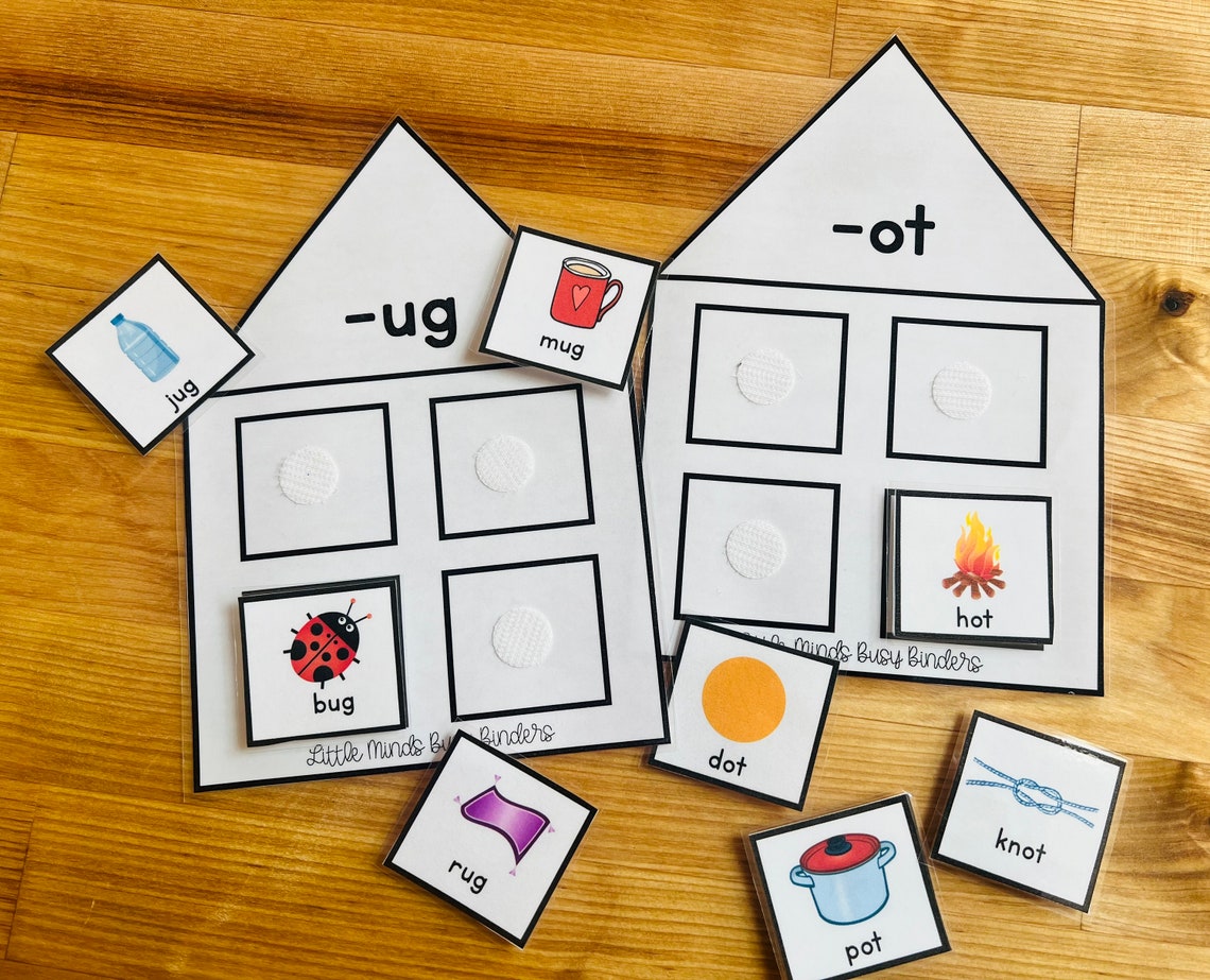 Word Family Digital Download, Phonics, Rhyming, CVC, Homeschool ...