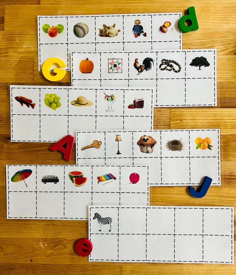 Beginning Sounds Letter Matching Cards - Etsy