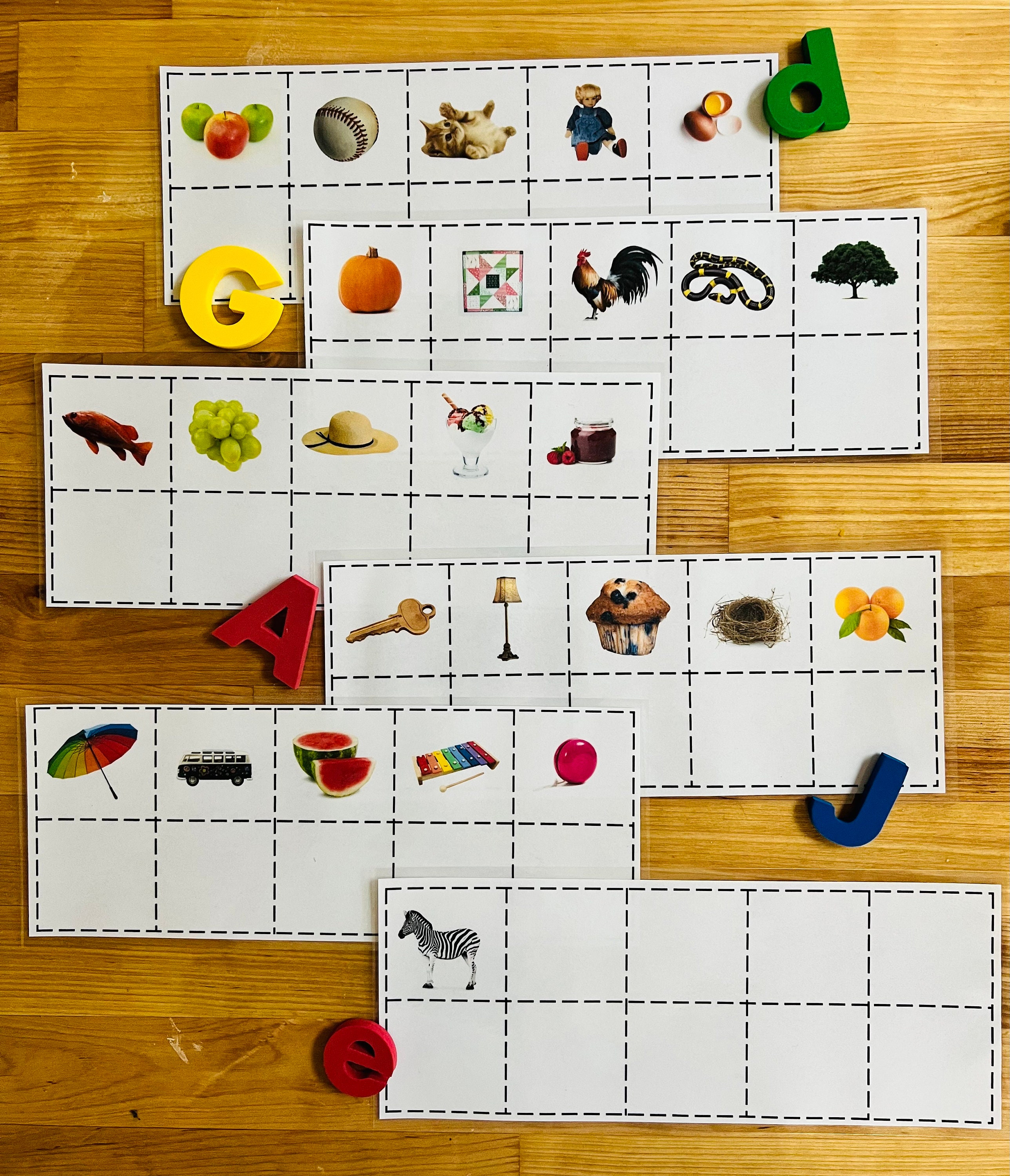 Beginning Sounds Letter Matching Cards - Etsy