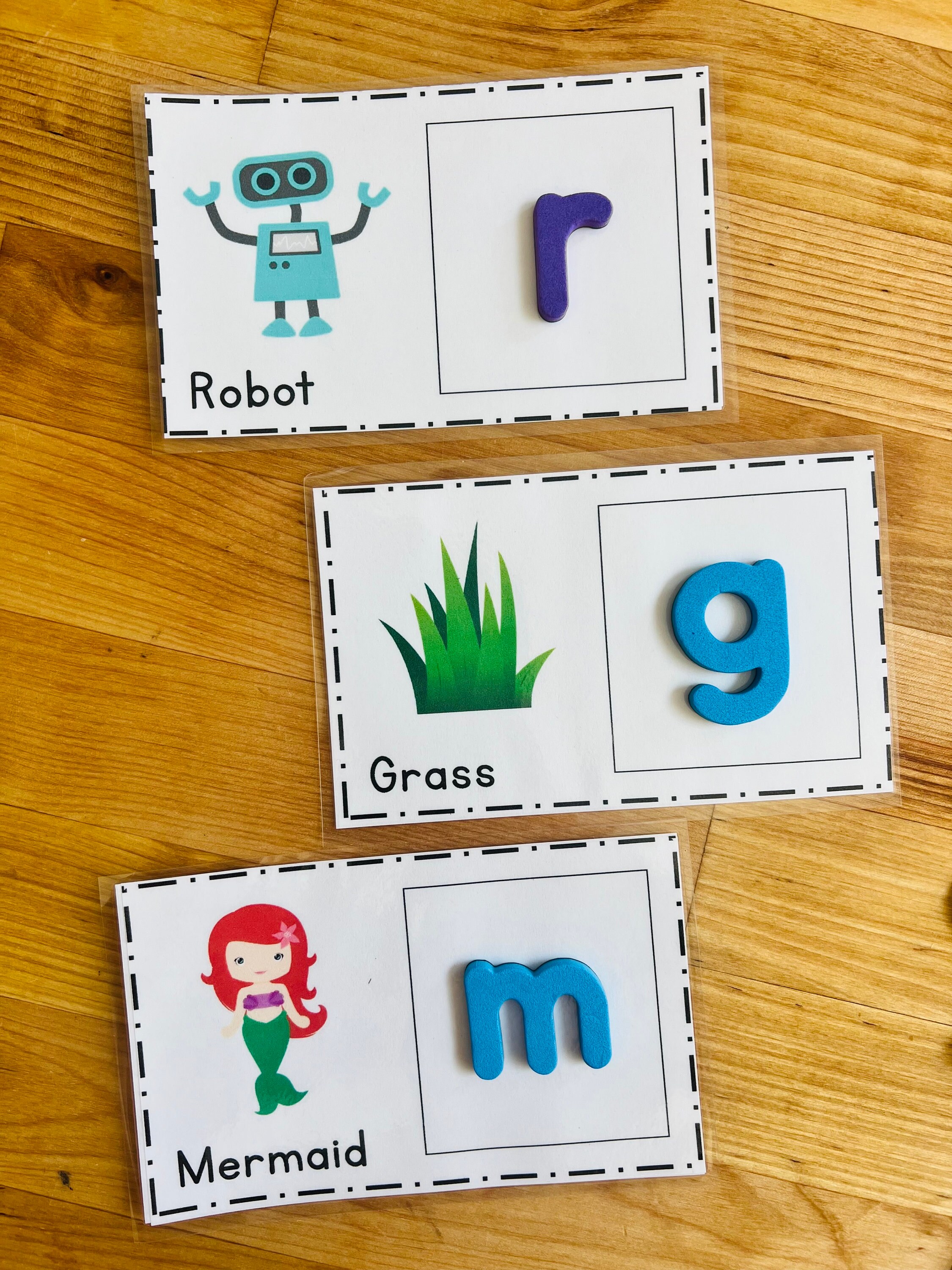 Beginning Sounds Letter Match Task Box Kindergarten Initial Sounds Task ...