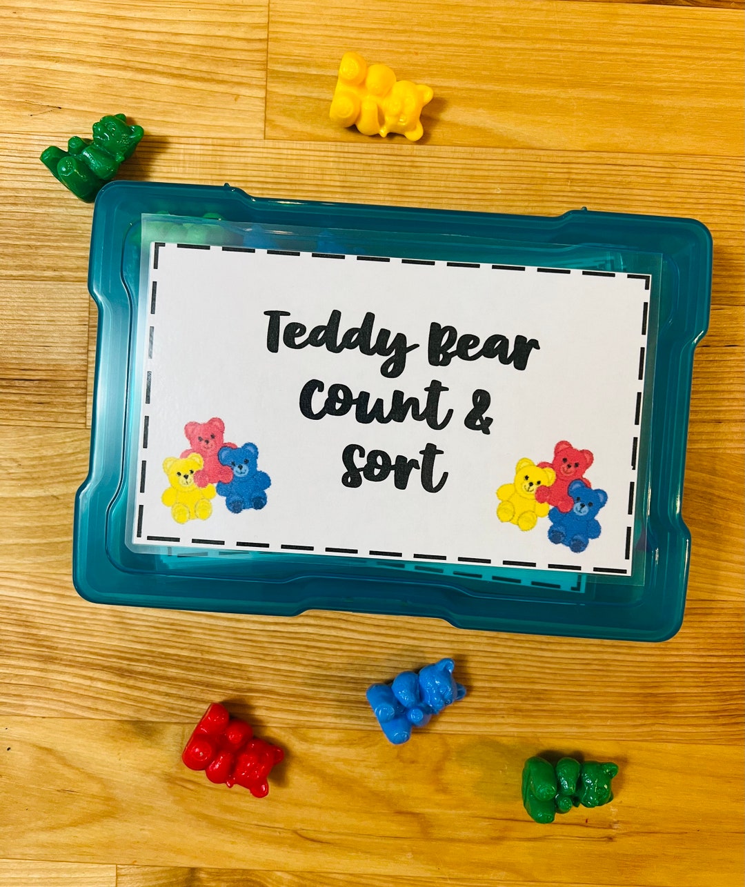 Teddy Bear Count and Sort, Counting, Color Sorting, Numbers Task Box ...