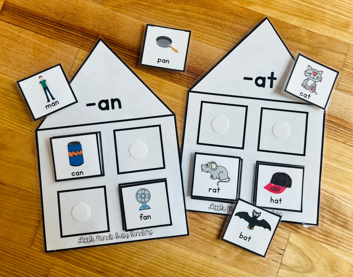 Word Family Digital Download, Phonics, Rhyming, CVC, Homeschool ...