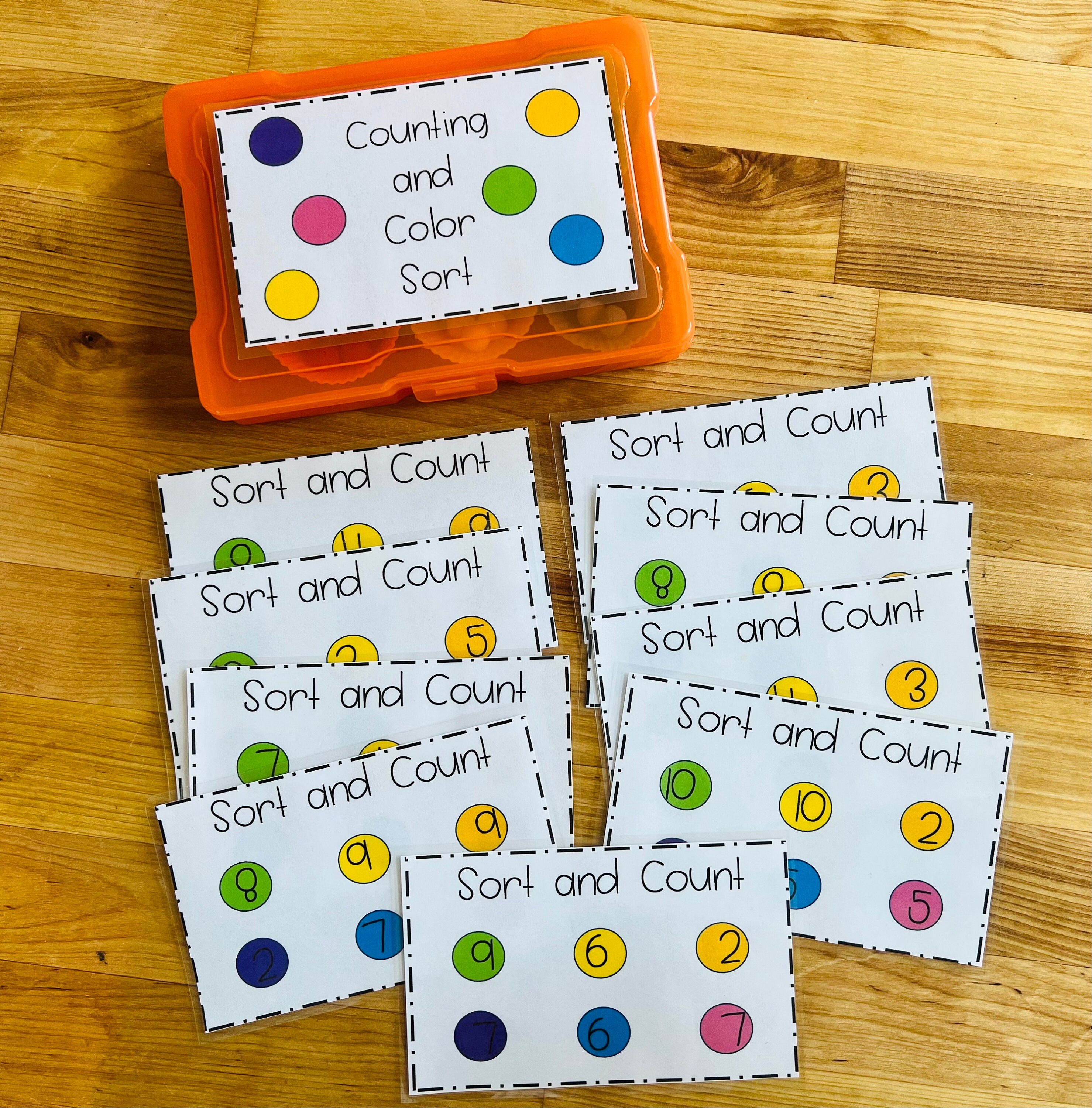 Color Sorting Task Box: Preschool Fine Motor Activity - Etsy