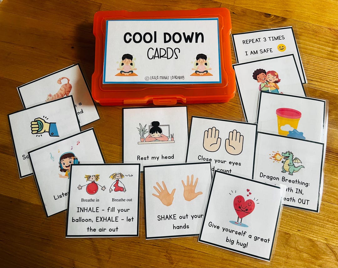 Cool Down Cards | SEL Activity for Kids | Emotional Regulation - Etsy