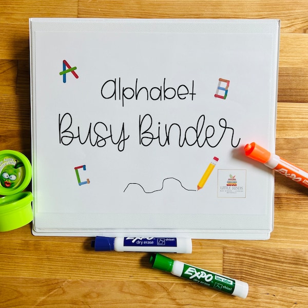 Laminated Preschool Activity Book - Etsy
