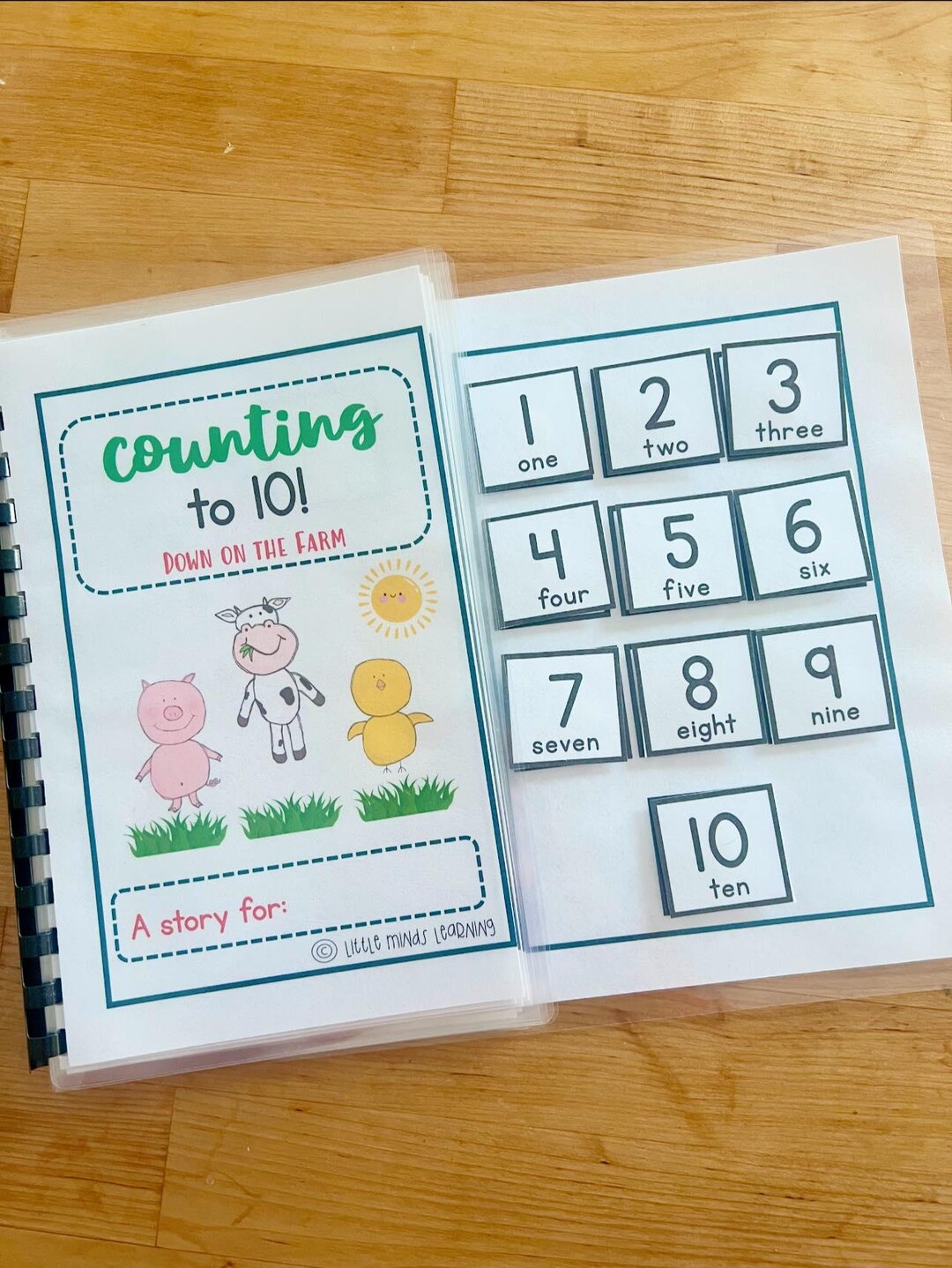 Adapted Counting Book: Down on the Farm, Special Education - Etsy