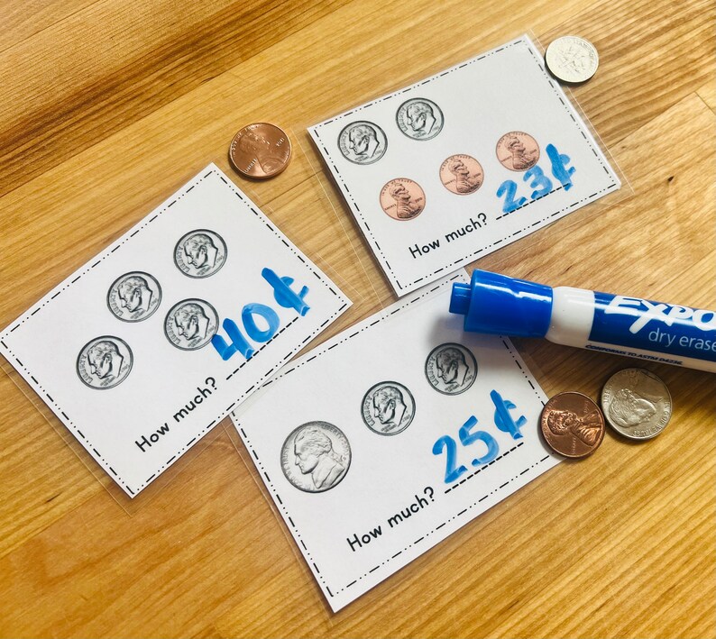 Money Math Cards, Counting Money, Math Task Cards, First Grade Math ...