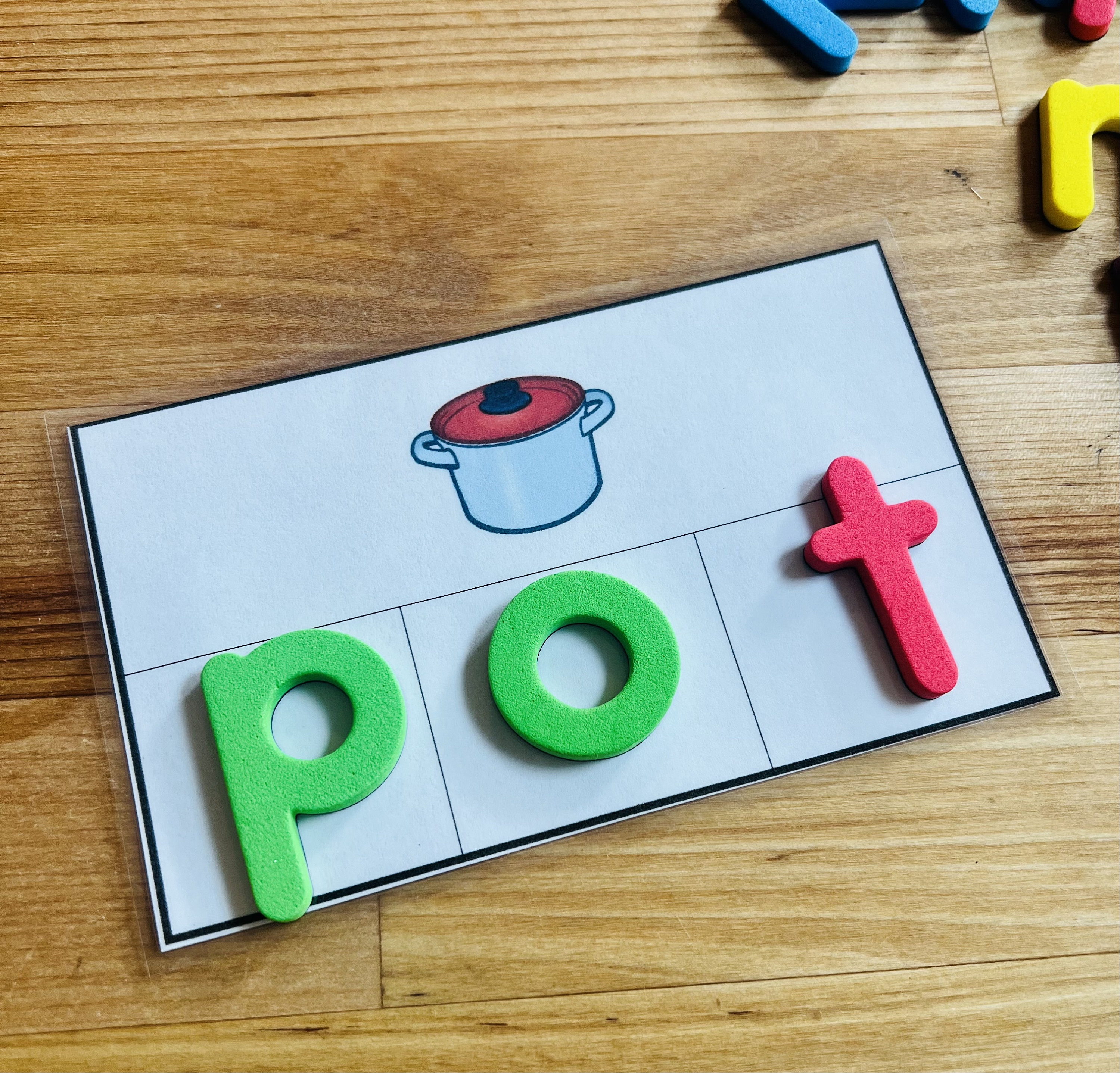 CVC Word Building Task Box: Homeschool Phonics Game - Etsy