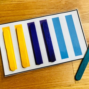 Popsicle Stick Patterns Task Box Patterns and Shapes Special Education ...