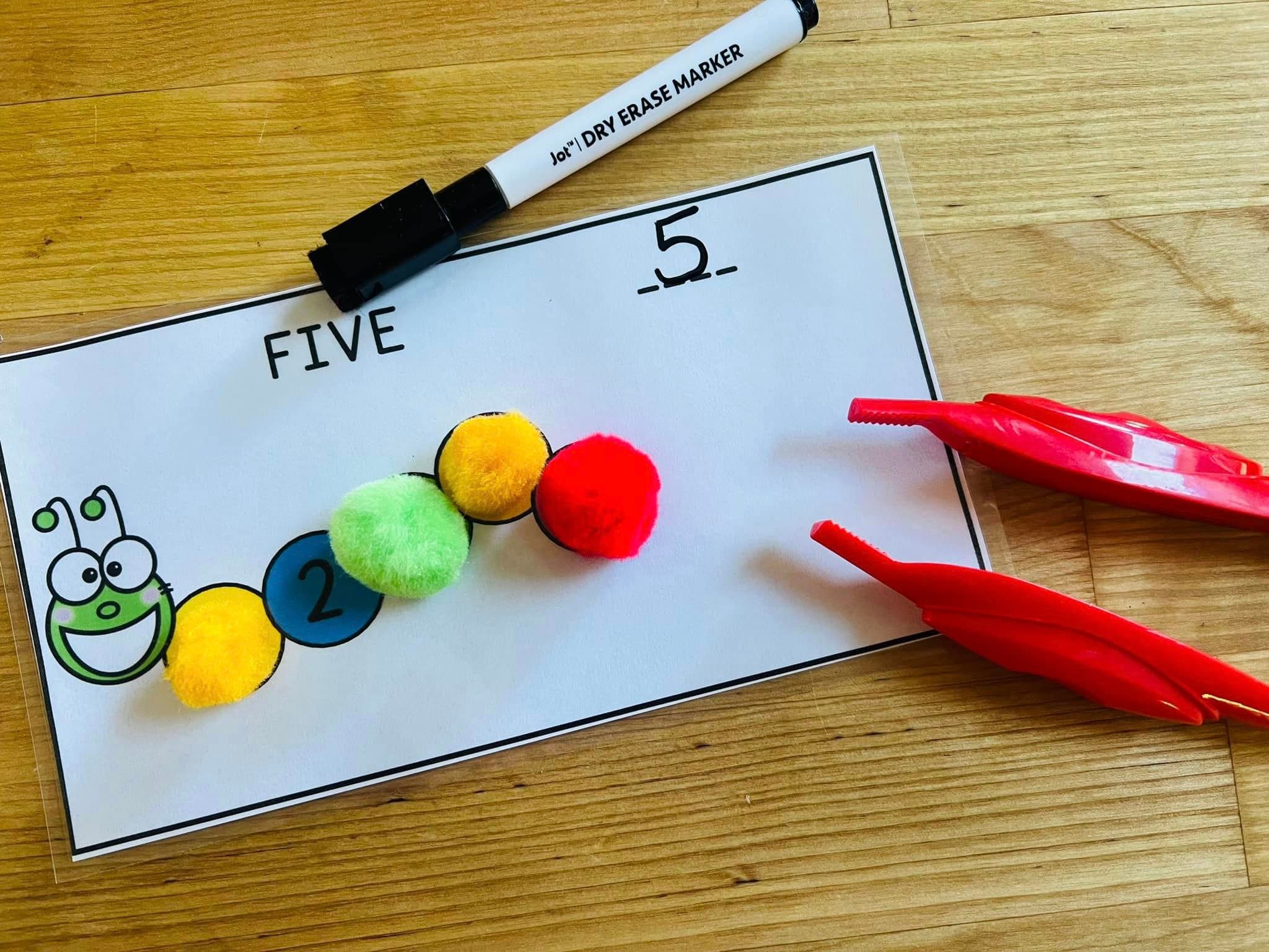 Caterpillar Counting Number Activity Counting 1-10 - Etsy