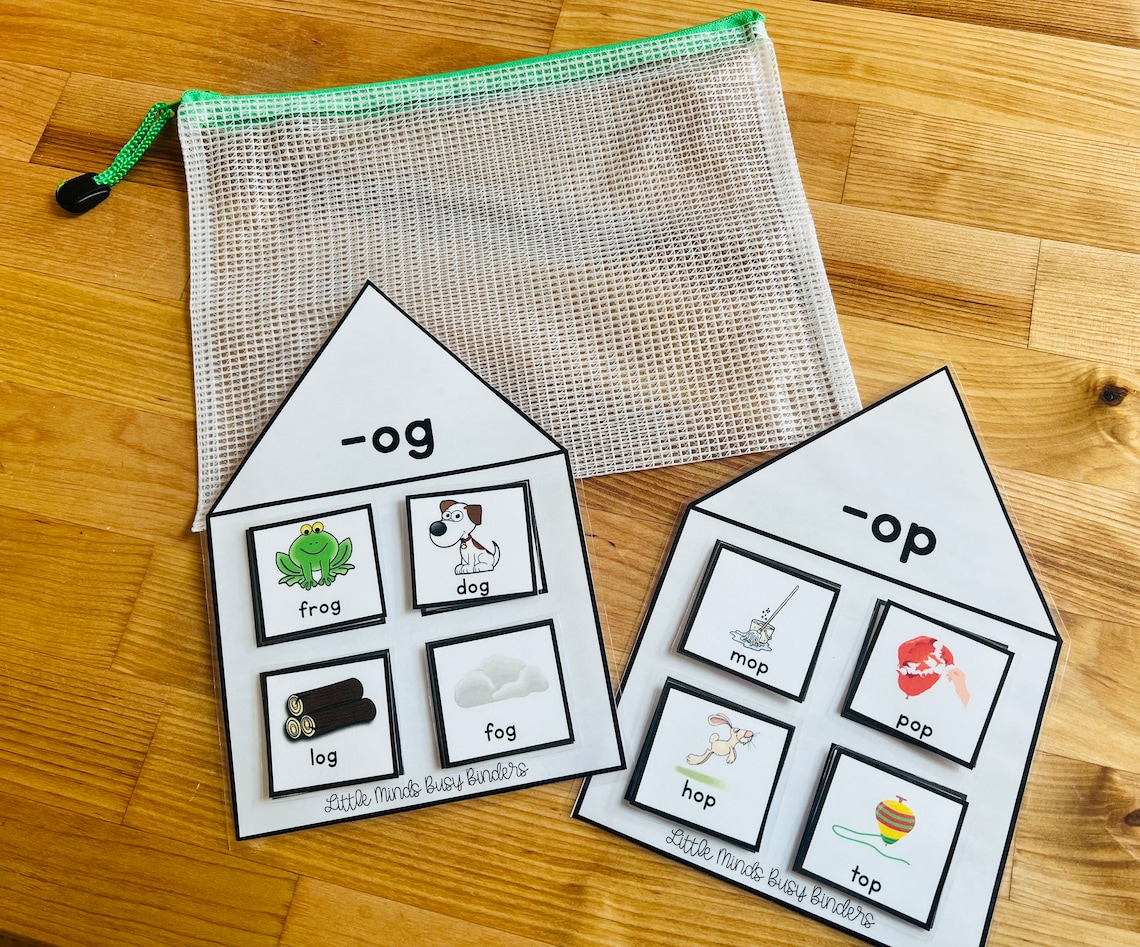 Word Family Digital Download, Phonics, Rhyming, CVC, Homeschool ...